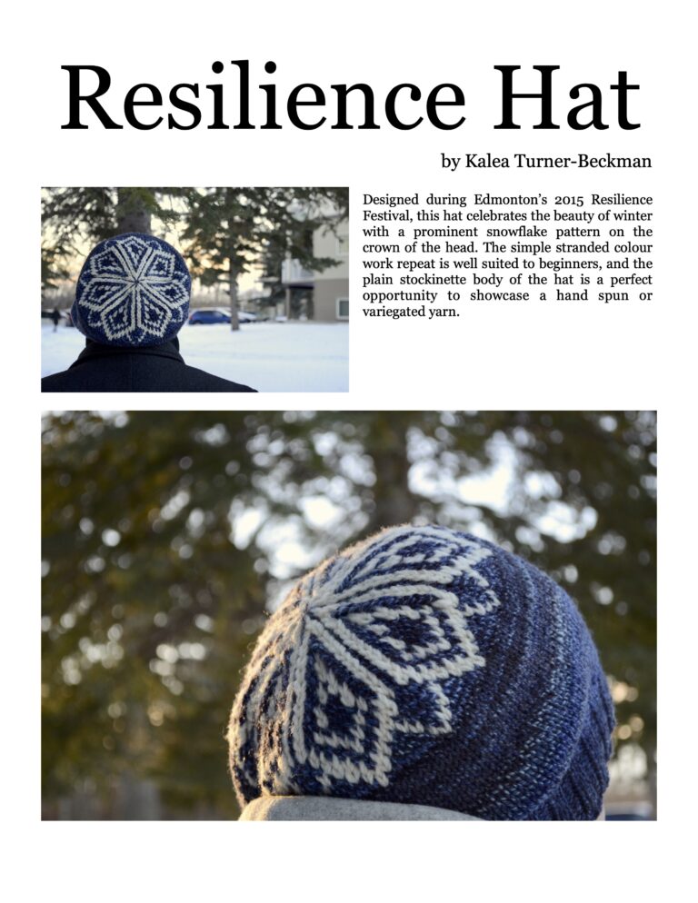 Kalea Turner-Beckman Pattern - Resilience Hat - Custom Woolen Mills